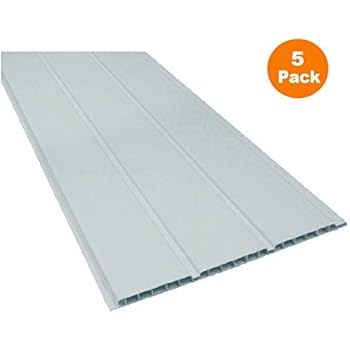 10 x 2.5m Length x 300mm UPVC Plastic Soffit Board Boards White Hollow ...