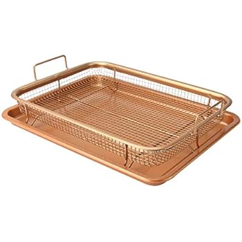 Copper Chef Copper Crisper Non-Stick Oven Baking Tray with Crisping ...