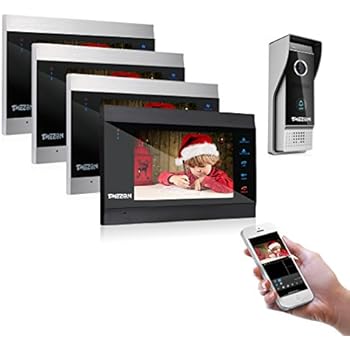 kit videocitofono 4 monitor Interfono per casa a piu livelli ...