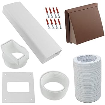 Manrose FLAT tumble dryer venting kit wall ducting ventilation fan kit ...