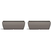 SERENO Bello Rectangular 24D x 13H Inch Plastic Flower Pots for Home ...