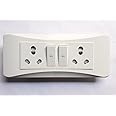 Modular Plate SIZE-6M, 2 Switch 16A (1 Way) with 2 Socket 16A (5 PIN ...
