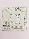 Pocket 1:25000 or 1:50000 Map Romer Scale Grid Reference Tool: Amazon ...