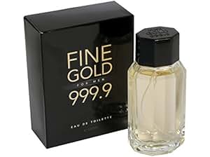 Perfume Fine Gold 999.9 Eau De Toilette for Men 100ml 80% Alc.,: Amazon ...