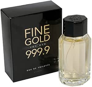 Perfume Fine Gold 999.9 Eau De Toilette for Men 100ml 80% Alc.,: Amazon ...