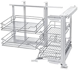 Soft Close Magic Corner Pull Out Storage System (Right Hand) : Amazon.co.uk: Home & Kitchen