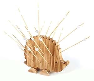 Novelty Wooden Display Hedgehog Holder Cocktail Sticks Party Food ...