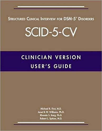 Buy User's Guide for the Structured Clinical Interview for DSM-5 ...