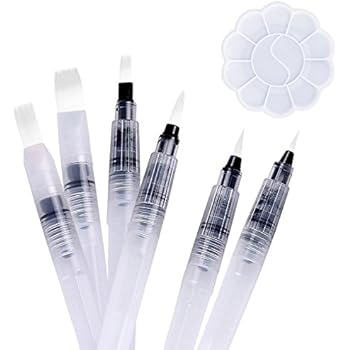 Pentel Xfrh Aquash Water Brush Pennello con Serbatoio Riempibile 3 ...