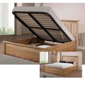 Emporia Beds Monaco 5FT Kingsize Wooden Ottoman Bed: Amazon.co.uk ...