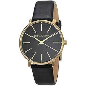 Michael Kors Womens Analogue Quartz Watch with Leather Strap MK2747 ...