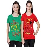 Buy VEERAA CLOTHING Women's Classic Fit T-shirt (Set of 3) (VRCWMCMB007 ...