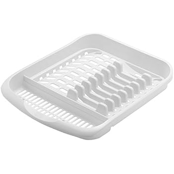 Addis Plate Dish Draining Rack, White: Amazon.co.uk: Kitchen & Home