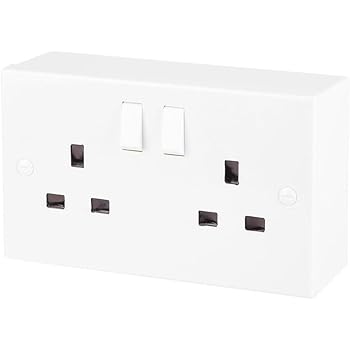 Imitation Double Plug Socket Wall Safe Security Box: Amazon.co.uk: DIY ...