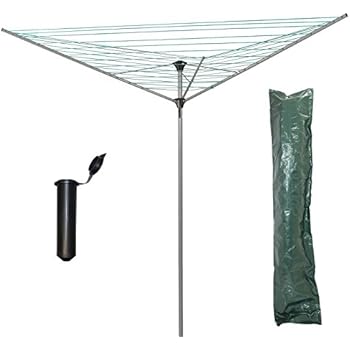 3 Arm 30m Rotary Airer Drier Pole Washing Line: Amazon.co.uk: Kitchen ...