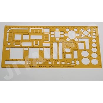 Liquidraw 1:50 Scale Architectural Scale Ruler Drawing Template Stencil ...