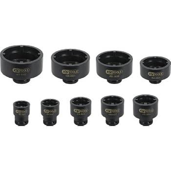 11pc Castle Socket Set Ball Joint Axle Groove Nuts 22-75 Mm Castellated ...