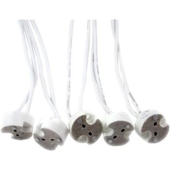 10 GU10 Lamp Holder Base New Regulation Bulb Connector 240v GU10 Mains ...