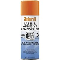 Pack of 6 Ambersil 200ml Label & Adhesive Remover Food Safe FG NSF K3 ...