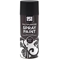 151 Black Gloss Multi-Purpose Aerosol Spray Paint 400ml (1 Pack ...