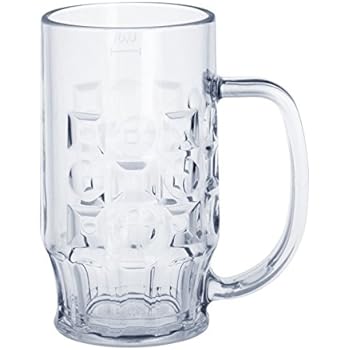 Polycarbonate Plastic Dimple Beer Tankards CE 20oz / 568ml - Set of 4 ...