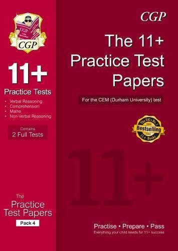 11+ Practice Papers for the CEM Test - Pack 4 (CGP 11+ CEM): Amazon.co ...