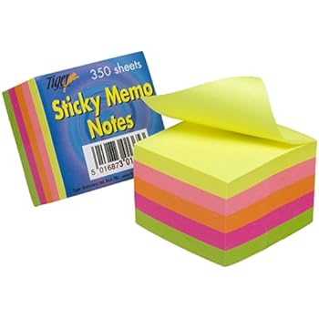Sticky Notes, EAONE Bright Color Sticky Notes Assorted Sizes (3 X 3 in ...