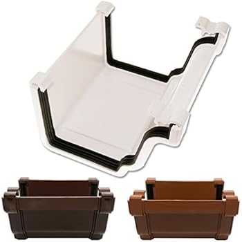 White Eurocell RWKU1 Marshall Tufflex Conservatory Gutter Union Ogee ...