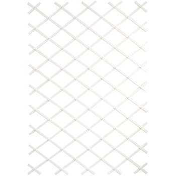 3 x White Expanding Plastic Garden Trellis 180 X 40cm 1.8m New PVC ...
