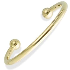Mens Solid Torque Bangle in 9ct Gold: Amazon.co.uk: Jewellery