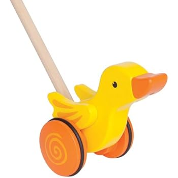 Plan Toys Push Along Duck: Amazon.co.uk: Toys & Games