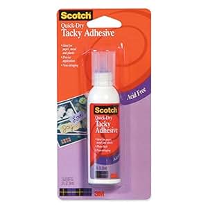 Scotch Quick Dry Tacky Adhesive, 59ml: Amazon.co.uk: Office Products