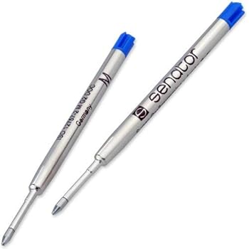 Senator G2 Medium Blue Ball Pen Refill Set of 2 Metal High-Capacity ...