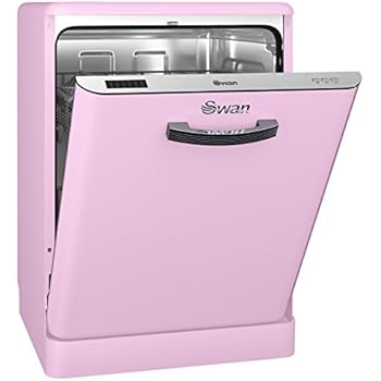 Swan SDW7040PN Retro Dishwasher, Pink: Amazon.co.uk: Large Appliances