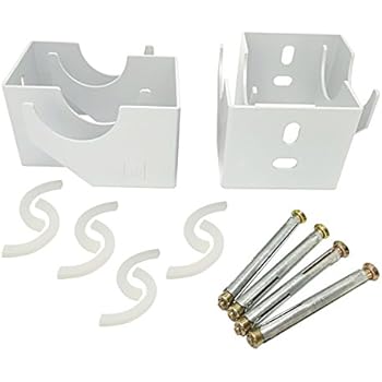 Designer Vertical Column Dual Arm Radiator Brackets 85mm(A) x67mm(B ...