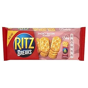 Ritz Breaks Smoky Bacon Crackers, 190 g: Amazon.co.uk: Prime Pantry