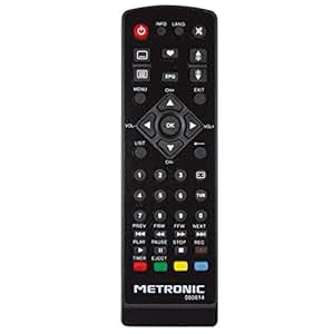 METRONIC 060614 Télécommande pour décodeur METRONIC HD-So.1/2 et HD-S1.1 Noir: Amazon.fr: High-tech
