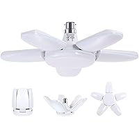 HZSANUE B22 Bayonet LED Garage Light 80W, Daylight White 6500K 9000Lm Deformable Workshop Lamp ...