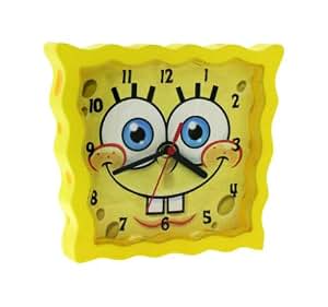 Novelty Spongebob Squarepants 3D Yellow Wall Clock: Amazon.co.uk ...