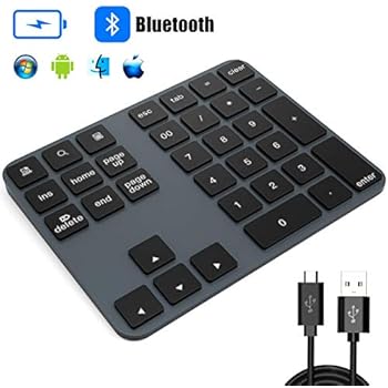 Microsoft Bluetooth Number Pad Pavé numérique pour PC portable: Amazon ...