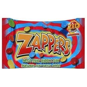 Zed Candy Zappers Mega Sour Bubble Gum 35G x Case of 30: Amazon.co.uk ...