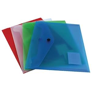 Q-Connect A5 Polypropylene Document Folder - Assorted, Pack of 12: Amazon.co.uk: Office Products
