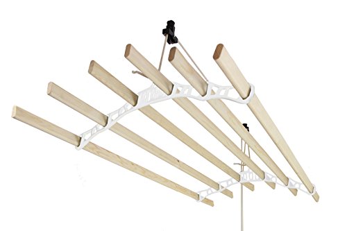 Buy Clothes Airer Ceiling Pulley Maid Traditional ed Clothing Dryer 6 ...