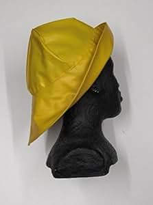 Sowester Hat (Sou'wester) classic - Mustard Yellow: Amazon.co.uk ...
