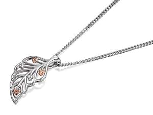 Clogau Womens Jewellery Royal Heritage Leaf Silver And 9ct Rose Gold ...