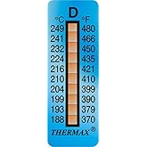 Thermax Temperature Indicating Label Strips, Irreversible, 10 Level, 77 ...