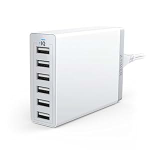 Anker PowerPort 6 (60W 6-Port USB Ladegerät) Family-Sized Desktop ...