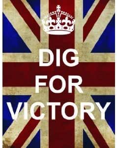 P2504 DIG FOR VICTORY WW2 UNION JACK KEEP CALM AND CARRY ON RANGE ...