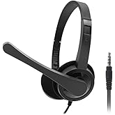Hp Wired On Ear Headphones With Mic With 3.5 Mm Drivers, In-Built Noise ...