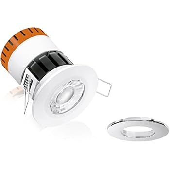 Aurora Enlite LED Downlight + Polished Chrome Bezel - E8 8W IP65 Fixed ...
